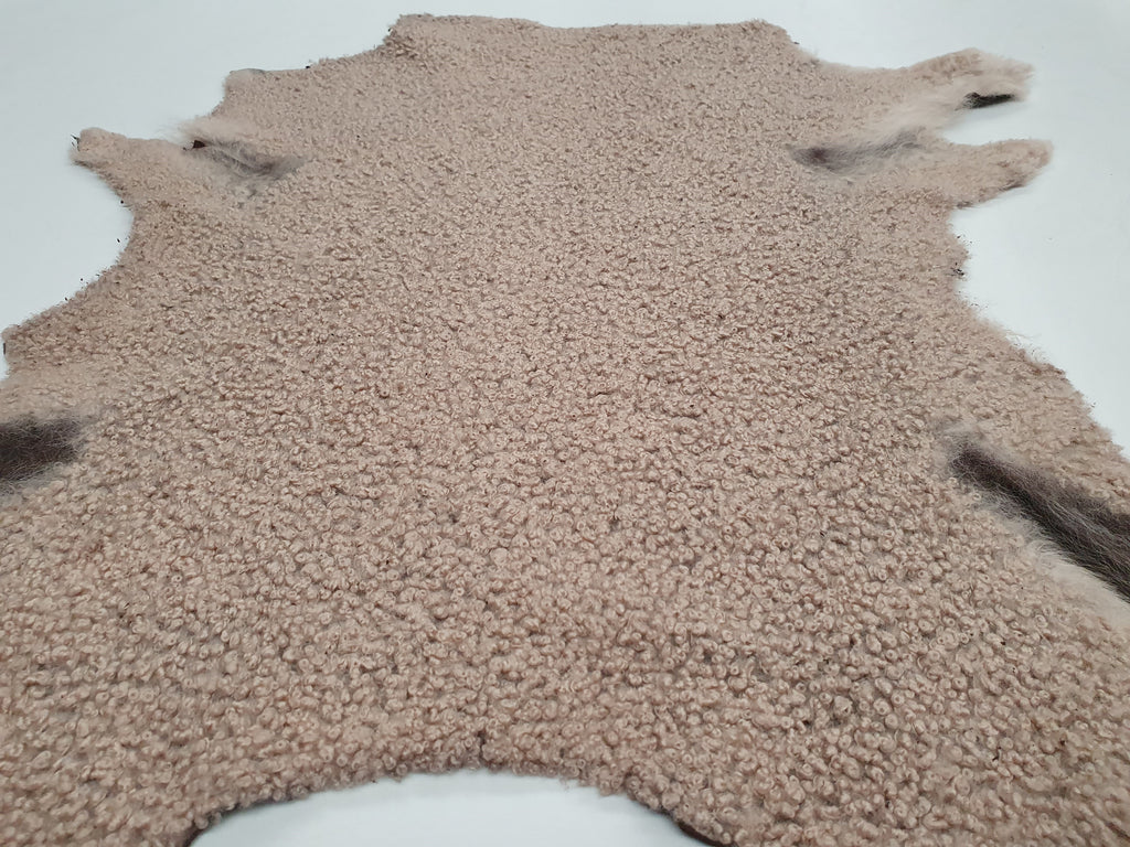 Slink Lamb Skins; Light Brown with Light Brown Back – Rozcraft Ltd