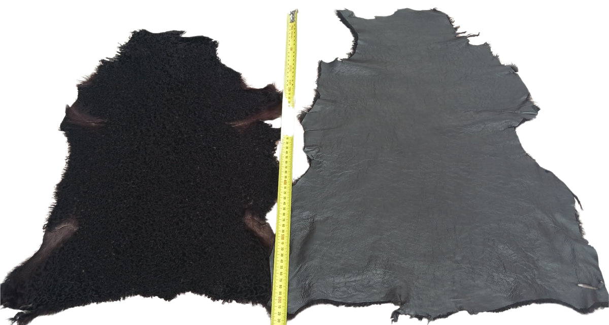 Slink Lamb Skins; Dark Brown – Rozcraft Ltd