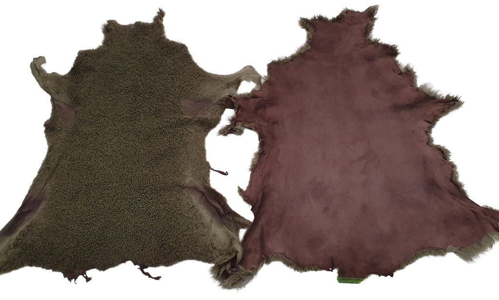 Slink Lamb Skins; Green – Rozcraft Ltd