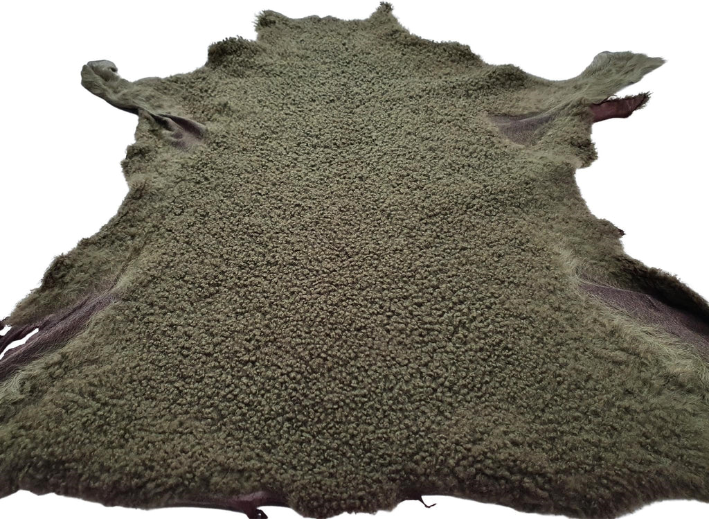 Slink Lamb Skins; Green – Rozcraft Ltd