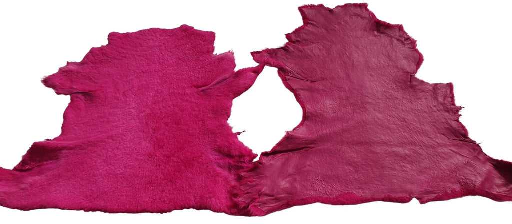 Slink Lamb Skins; Pink – Rozcraft Ltd