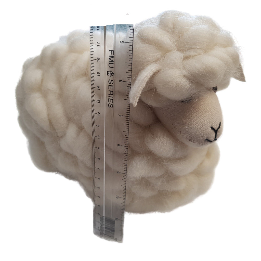 Large Loopy Wool Sheep (white) – Rozcraft Ltd